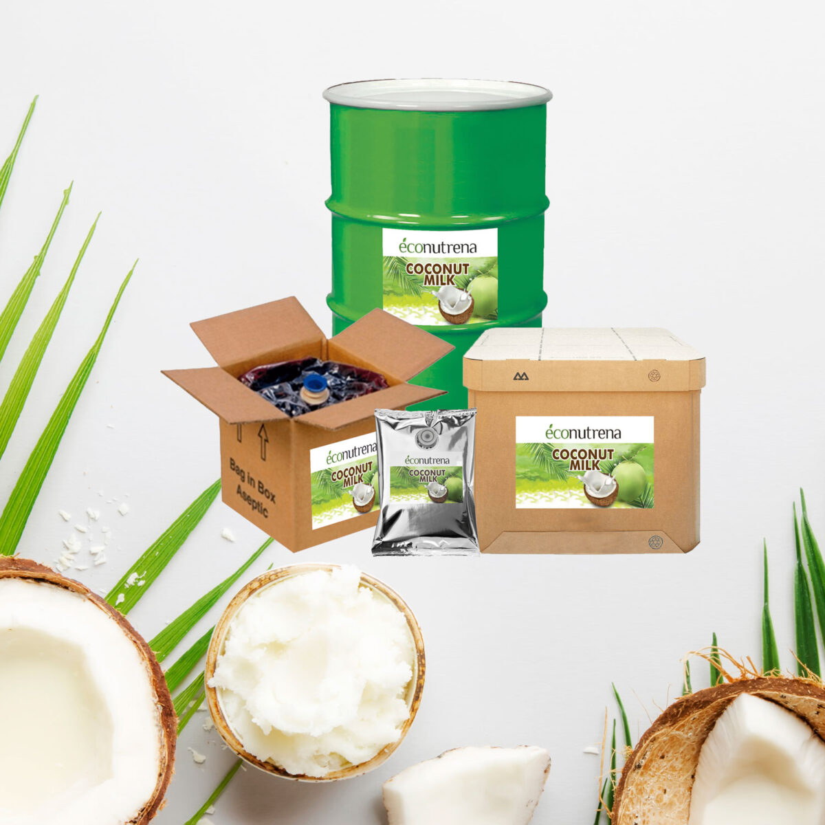 Fresh Coconut Milk | 100% Natural & Organic | Econutrena.com