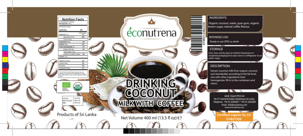 Labels -Econutrena Certified Organic Coconut Products,spices