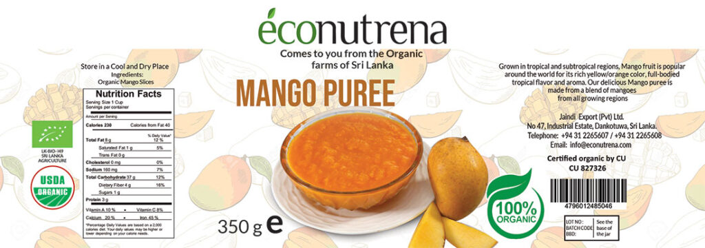 Labels -Econutrena Certified Organic Coconut Products,spices
